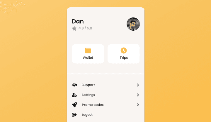 Taxi App UI Design Template | Taxi App Design | Uizard
