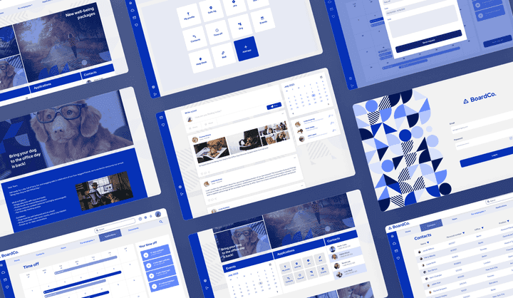 Company Intranet Web App Template | Uizard