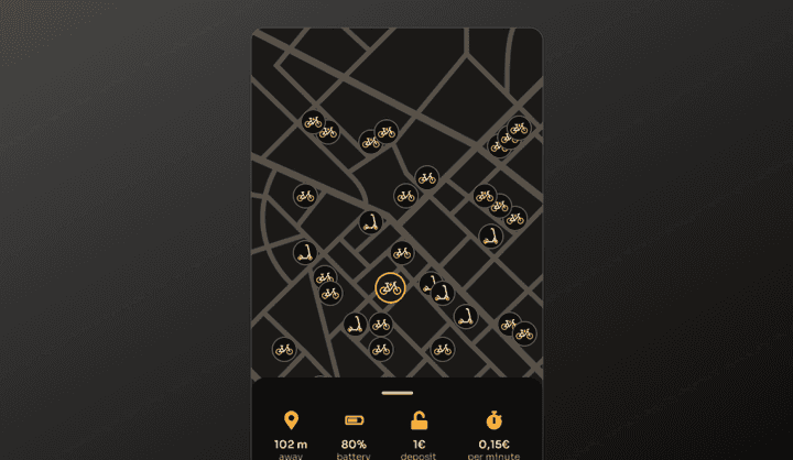 Bike Rental App Design | Bike App Template | Uizard