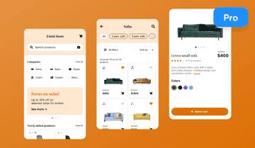 Ecommerce App Template | Ecommerce app UI Design | Uizard