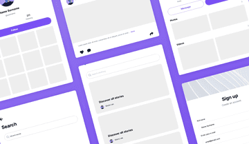 Tablet UI Kit | Tablet UI Design Kit | Uizard