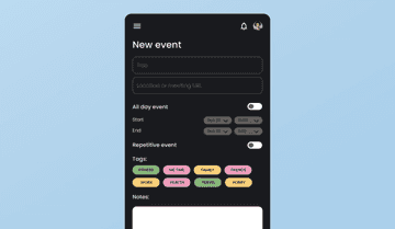 Calendar App Template | Calendar App UI Design | Uizard