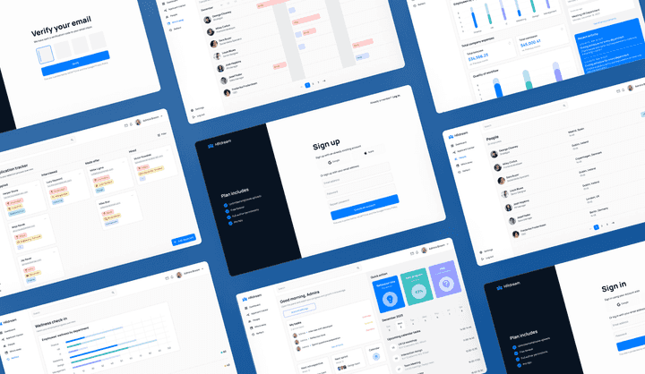 HR Web App Template | HRIS Website Design | Uizard