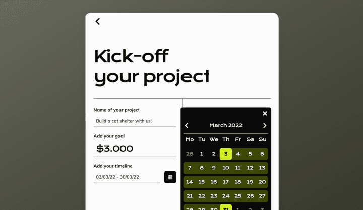 Crowdfunding App Template | Crowdfunding App Design | Uizard