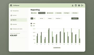 Budget and Forecast Web App Template | Budgeting Web App | Uizard