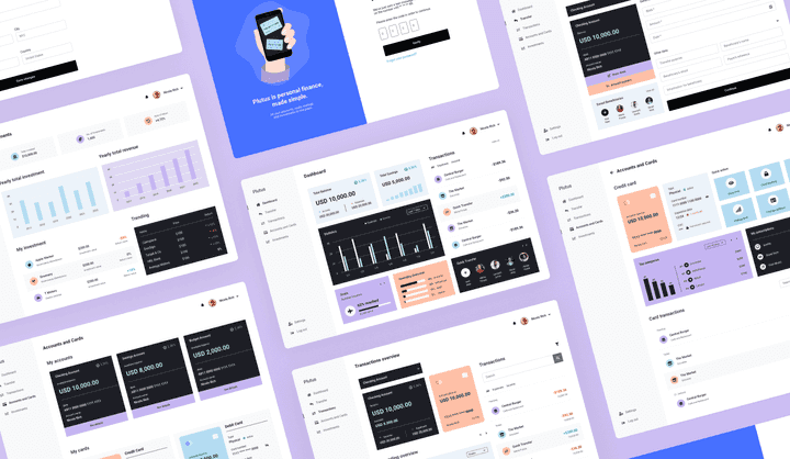 Online Banking Website Template | Banking Website Design | Uizard