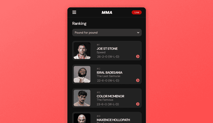Sports App UI Design Template | Uizard