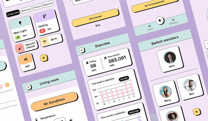 Smart Home App UI Design Template | Uizard
