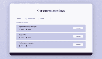 Career Hub Website Template | Career Hub Website Design | Uizard