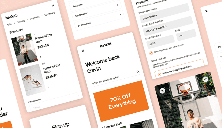 Clothing App UI Design Template | Uizard