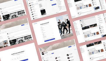 Social Media Website Template | Social Media Web Design | Uizard