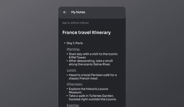 Notses App Dark Mode Template | Note Taking UI Design | Uizard