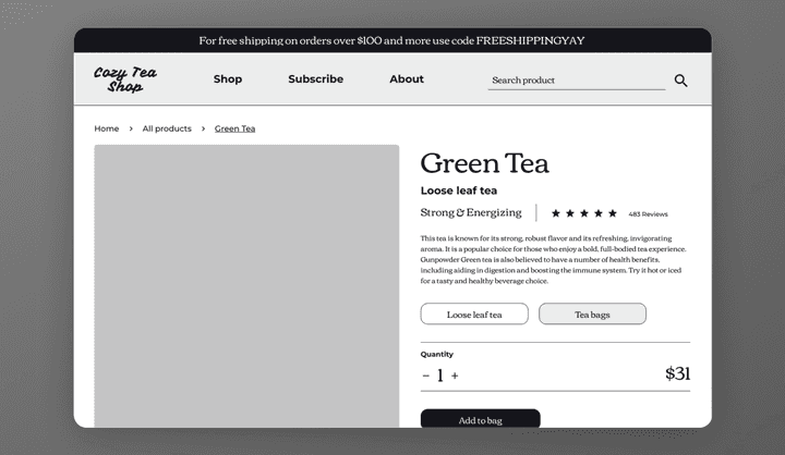 Ecommerce Website Wireframe Template | Uizard