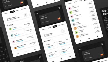 Budgeting App Template | Budgeting App UI Design | Uizard