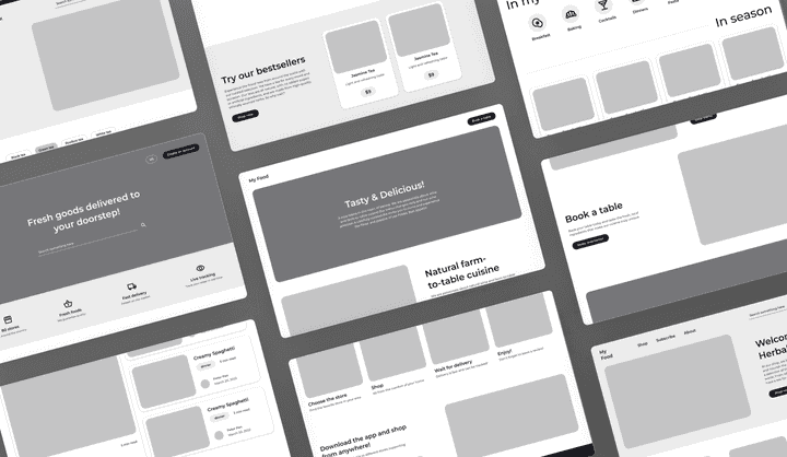 Website Wireframe UI kit | Website Wireframe UI Kit | Uizard