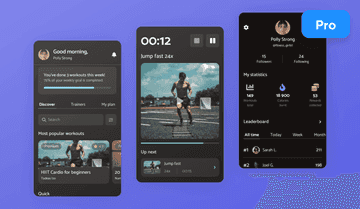 Fitness App UI Template | Fitness App Design | Uizard