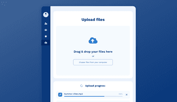 Cloud Storage UI Design Template | Uizard