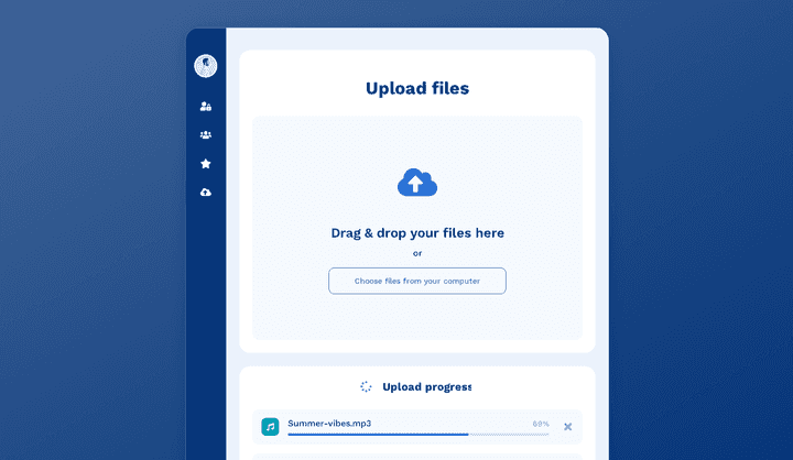 Cloud Storage UI Design Template | Uizard