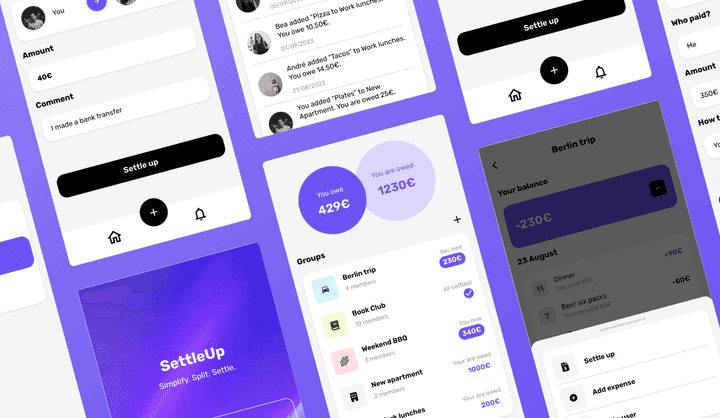 Group Expense Mobile App Template | Group Expense App Design | Uizard