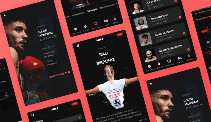 Sports App UI Design Template | Uizard