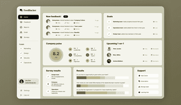 Employee Feedback Web App Template | Uizard