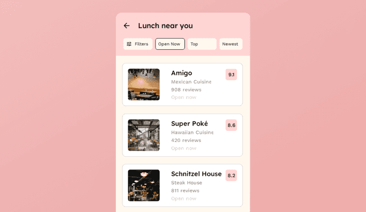 Review App UI Design Template | Review App UI Template | Uizard