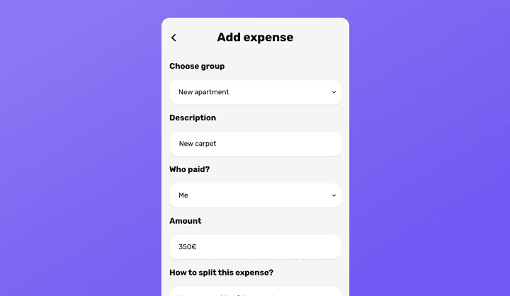 Group Expense Mobile App Template | Group Expense App Design | Uizard