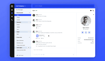 Messaging Web App Design Template | Uizard