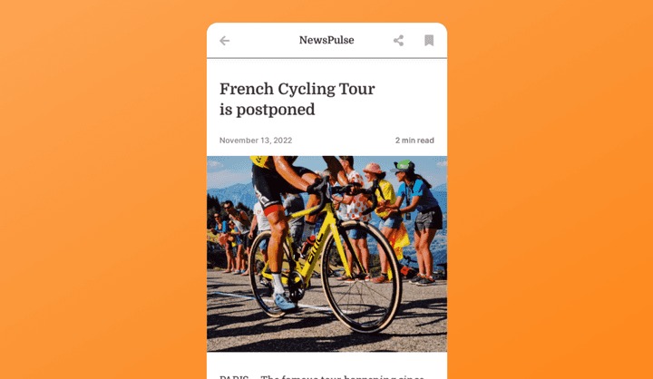News App Template | News App UI Design | Uizard