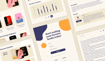 Book Reading App Template | Uizard