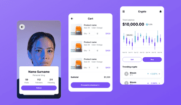 Universal Mobile UI Kit | App UI Kit | Uizard