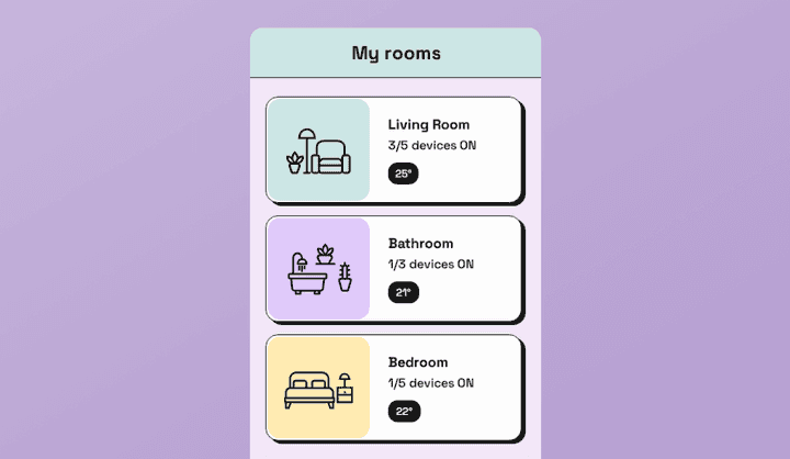 Smart Home App UI Design Template | Uizard