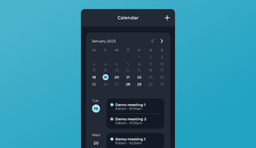 Demo Scheduling App Template | Demo Schedule App Template | Uizard