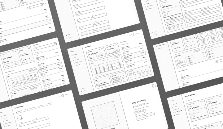 Banking Website Wireframe | Banking Web Wireframe | Uizard