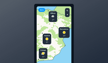 Weather App UI Design Template | Weather App UI Template | Uizard