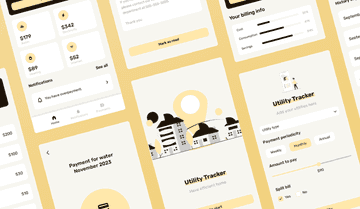 Bill Tracker App Template | Bill App UI Design | Uizard