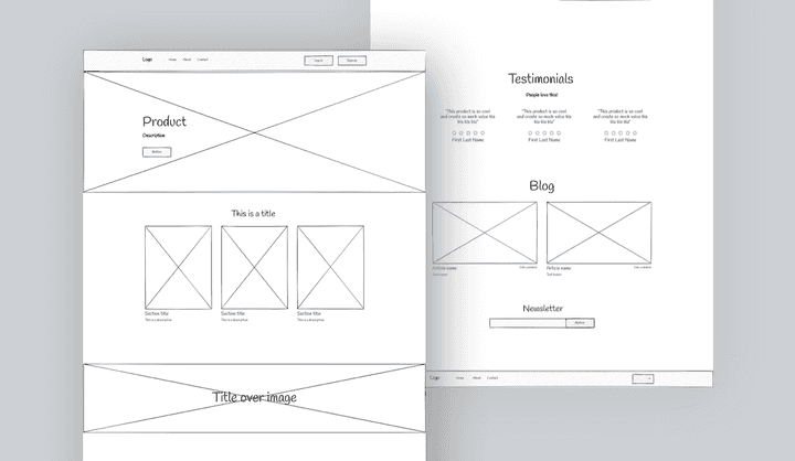 Website Wireframe | Website Wireframe Template | Uizard