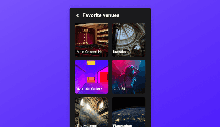Event Booking App UI Design Template | Uizard