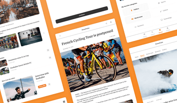 News Feed Tablet App Template | Uizard