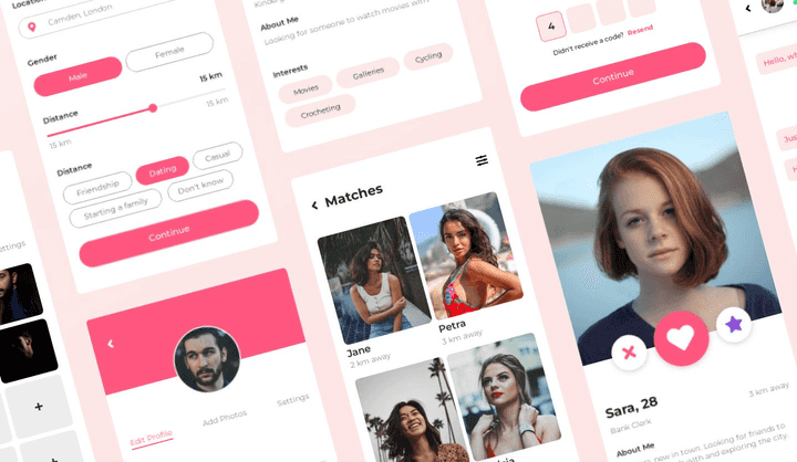 Dating App UI Design Templates | Uizard