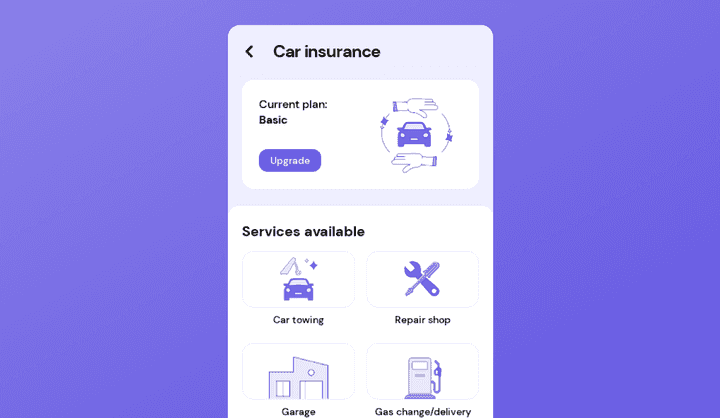 Insurance App UI Design Template | Insurance App UI | Uizard