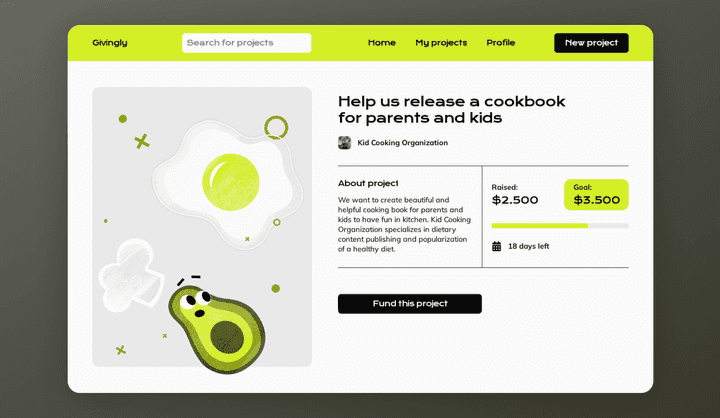 Crowdfunding Website Template | Crowdfunding Website Design | Uizard