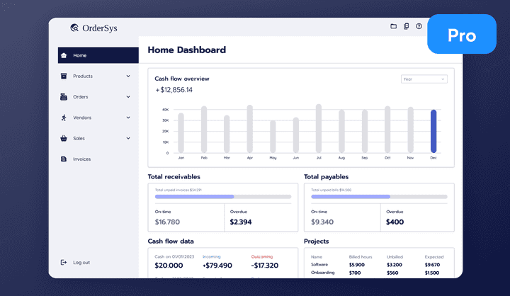 Purchase Order Management Web App Template | Uizard