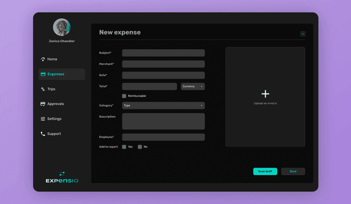 Expense Tracking Web App Template | Expense Tracking UI Design | Uizard