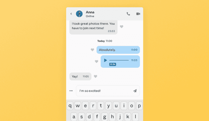 Chat App Template | Chat App UI Design Template | Uizard