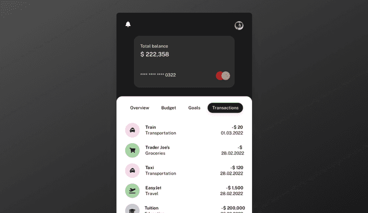 Budgeting App Template | Budgeting App UI Design | Uizard