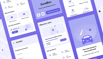 Insurance App UI Design Template | Insurance App UI | Uizard
