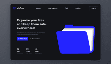 File Management Web App Template (Dark) | Uizard